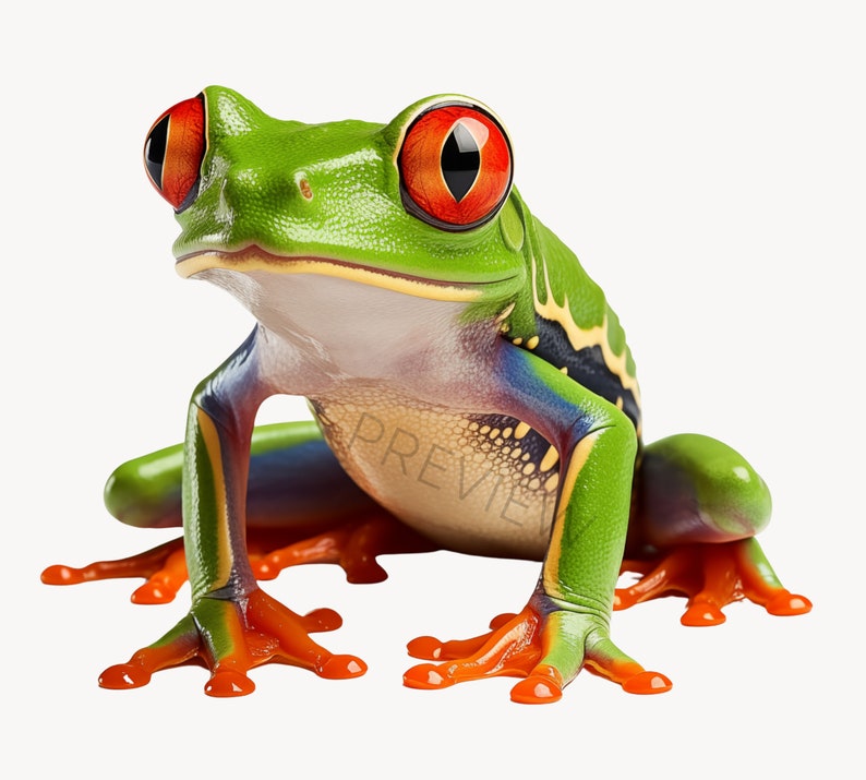 Frogs Clip Art | Beautiful Frog PNG | Green Frog Designs | Digital Frog ...