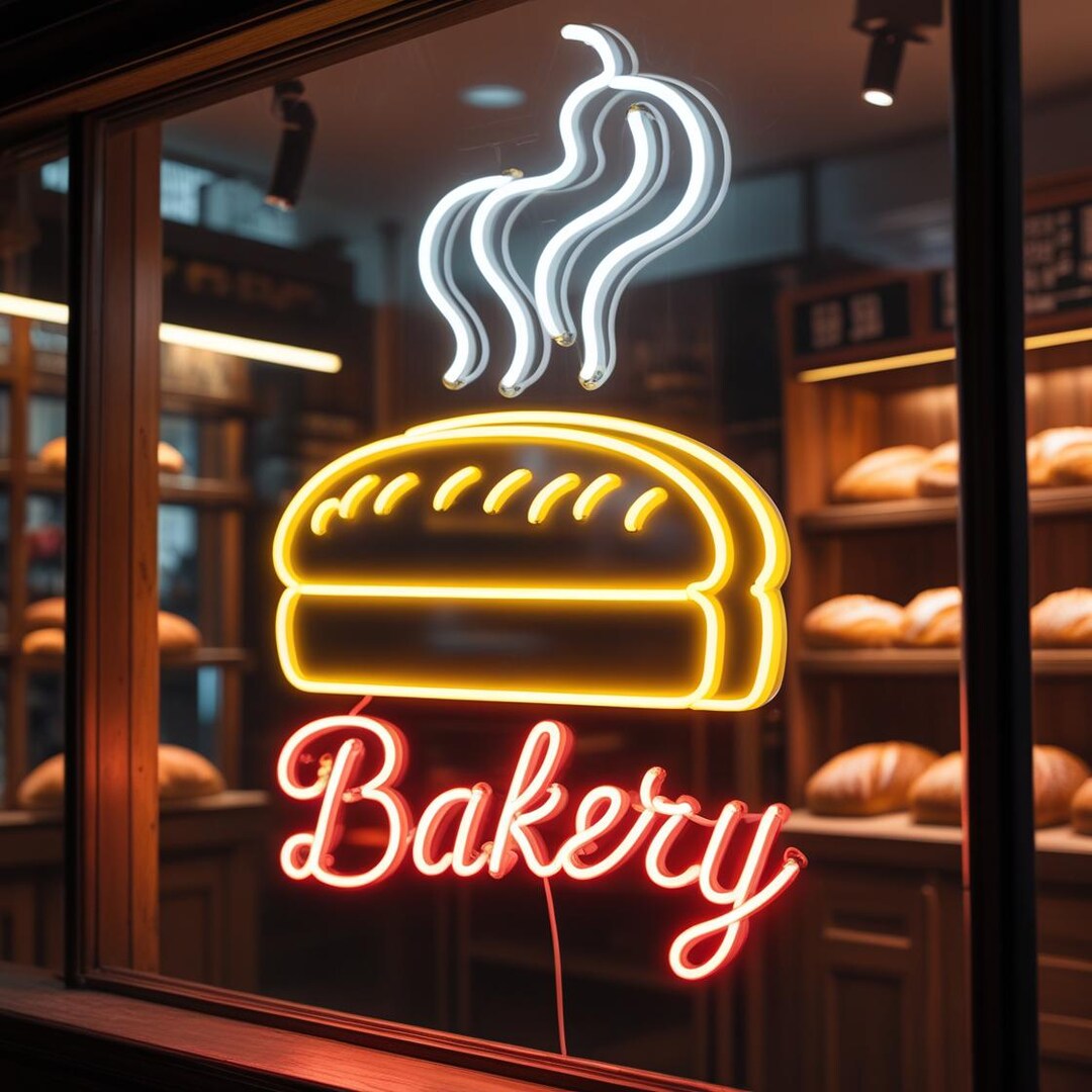 Bakery Neon Sign, Bakery LED Sign, Neon Bakery Light, Bakery Shop Neon ...