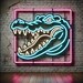 Crocodile Neon Sign, Crocodile Neon Sign, Neon Sign Crocodile Head ...