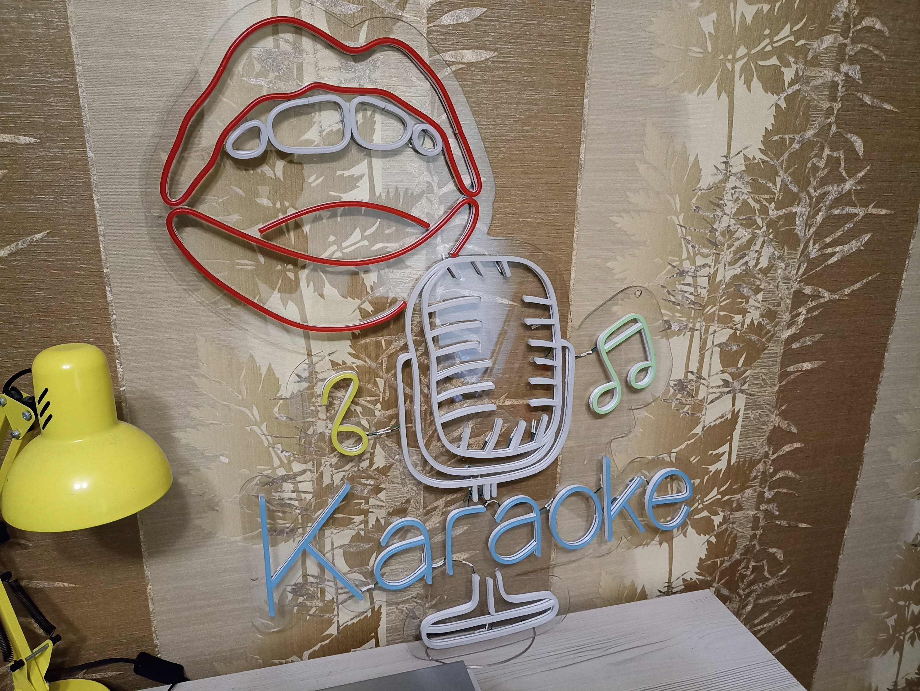 Karaoke Neon Sign, Karaoke Bar Neon Sign, Microphone Neon Sign, Music ...