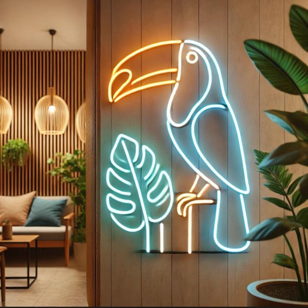 Toucan Neon Sign, Tropical Bird Neon Sign, Exotic Bird Neon Light ...
