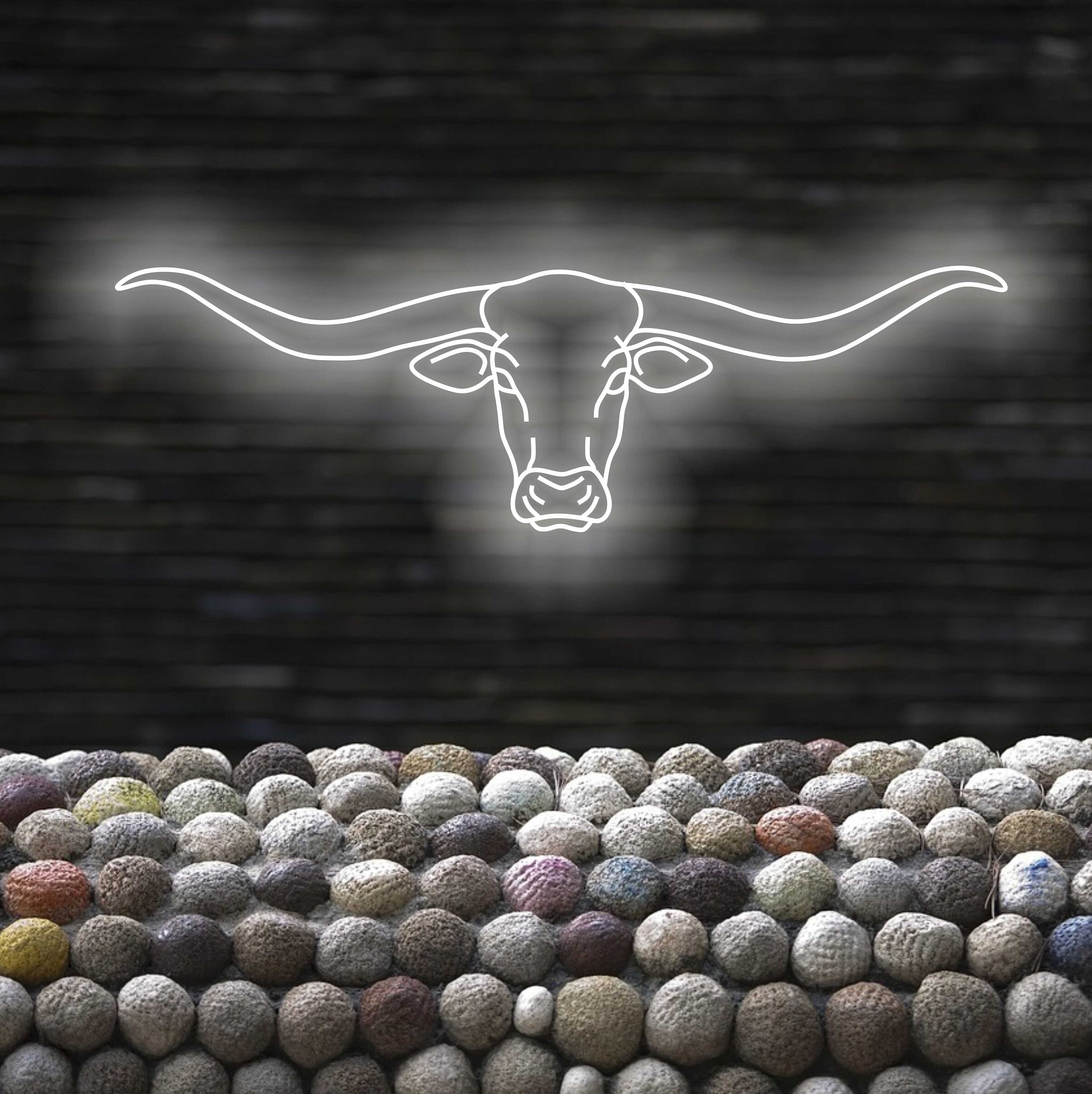 Bull Neo Headn Sign, Cowboy Neon Light, Rodeo Neon Sign, Western-themed ...