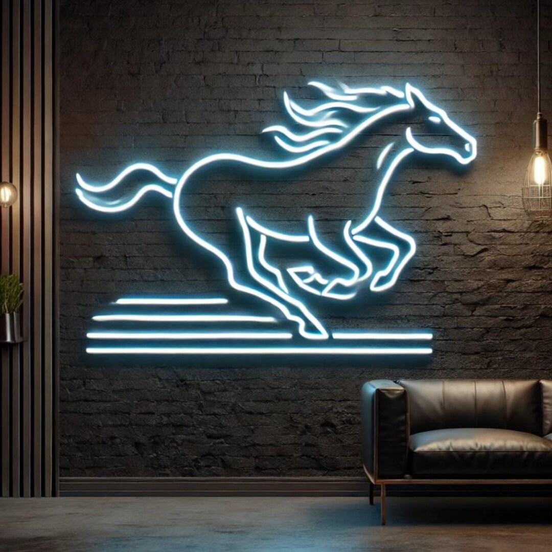 Horse Neon Sign, Horse Neon Light, Neon Horse Sign, Horse-shaped Neon ...