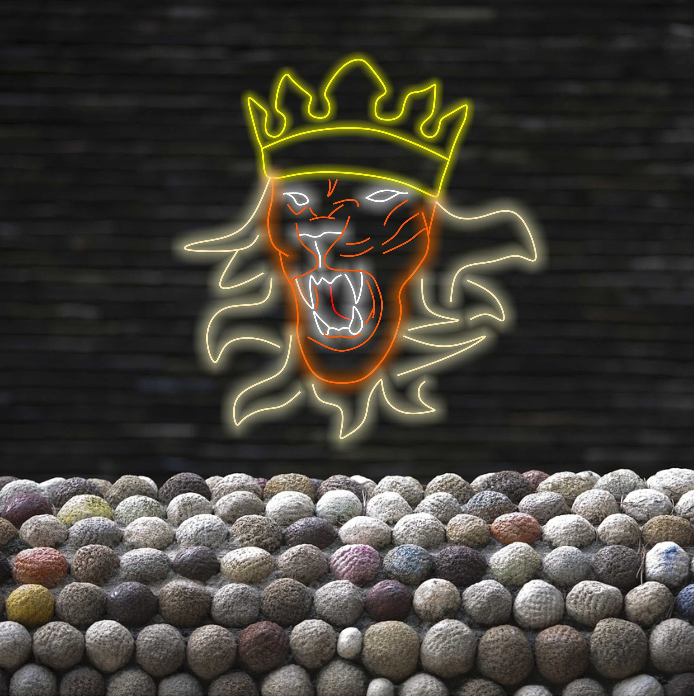 Lion Neon Sign Lion Head Neon Sign Lion Face Art Neon Sign - Etsy