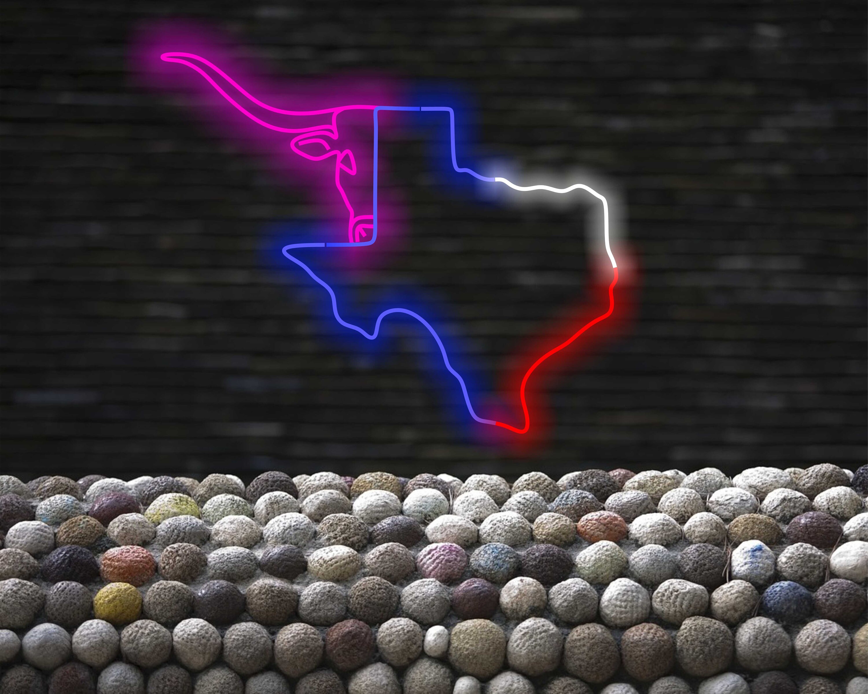 Texas Neon Sign, Texas State Map Neon Sign, Neon Light Map, Texas Neon ...