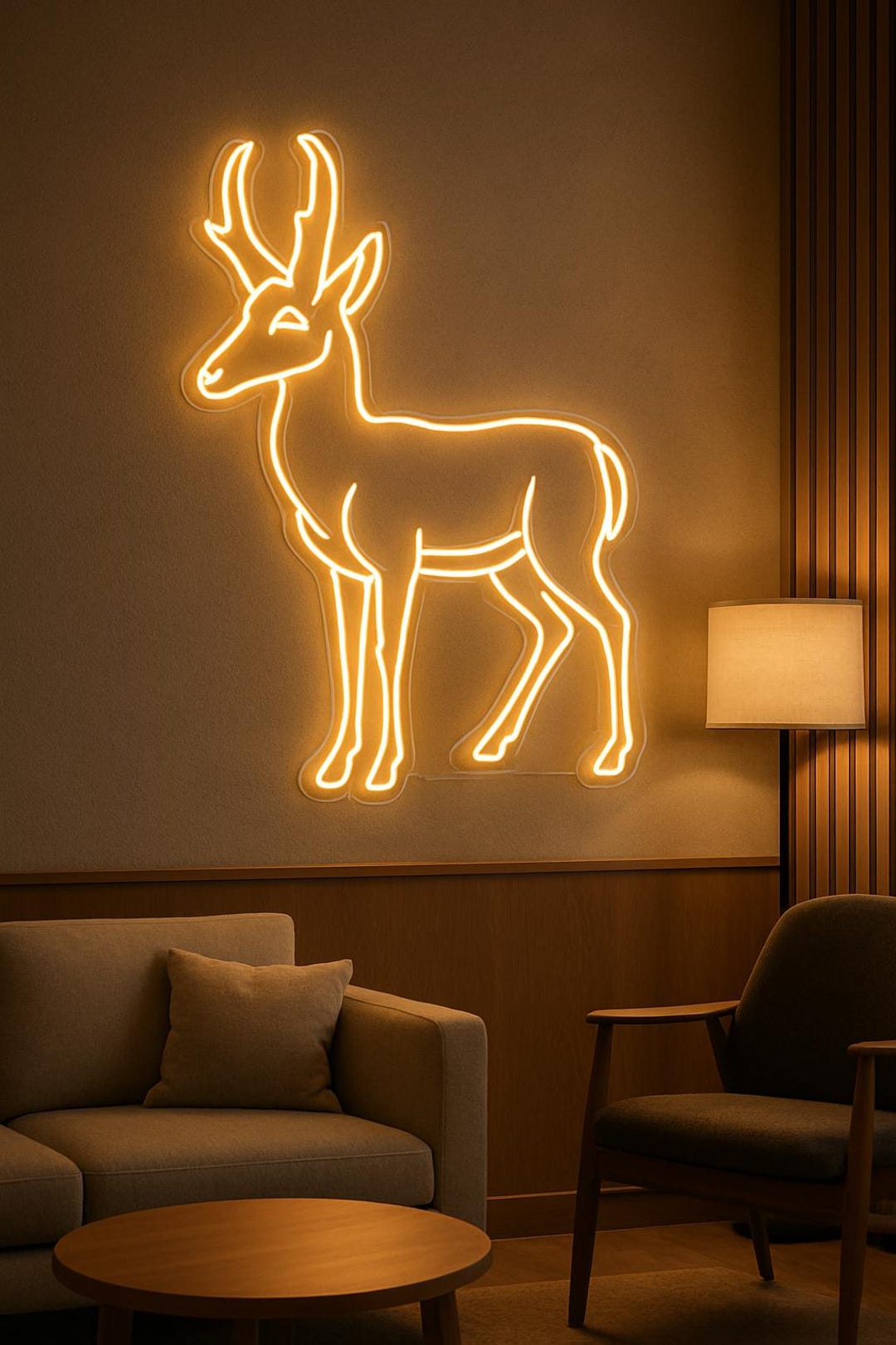 Wild Antelope Neon Sign – Unique Garage or Cabin Light Inspired by ...