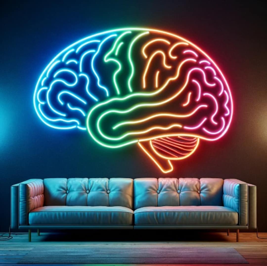 Human Brain Neon Sign, Brain Led Light - Etsy