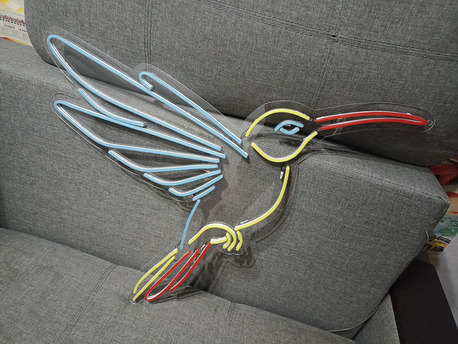 Neon Hummingbird Sign, Hummingbird Neon Light, Neon Bird-shaped Sign ...