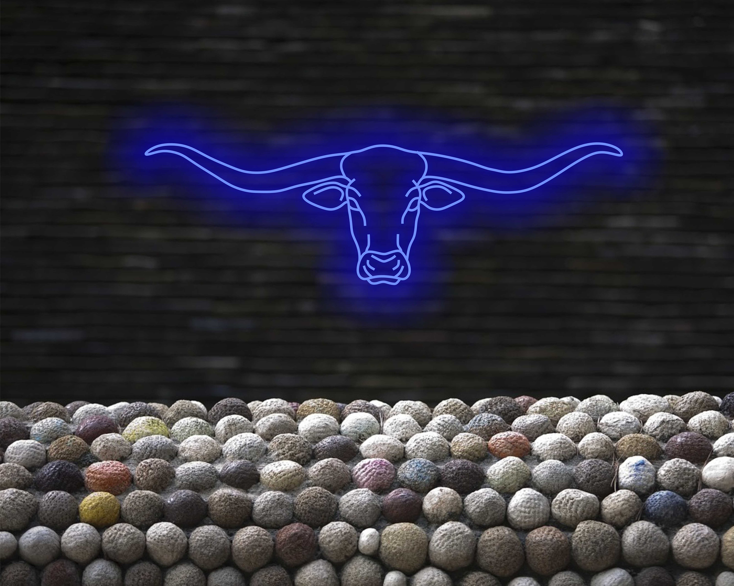 Bull Neo Headn Sign, Cowboy Neon Light, Rodeo Neon Sign, Western-themed ...