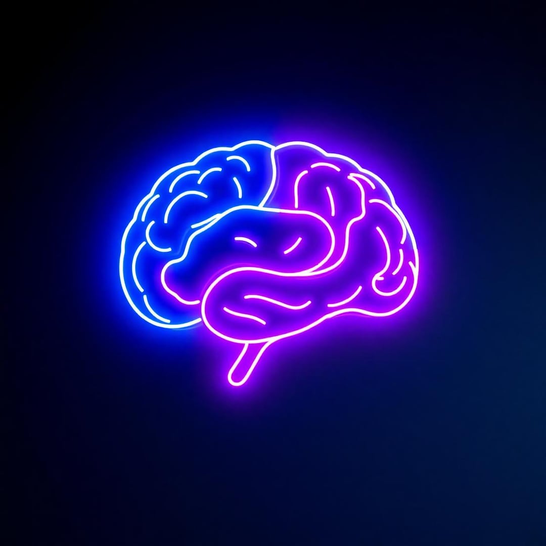 Human Brain Light, Brain Neon Sign, Human Brain Neon - Etsy