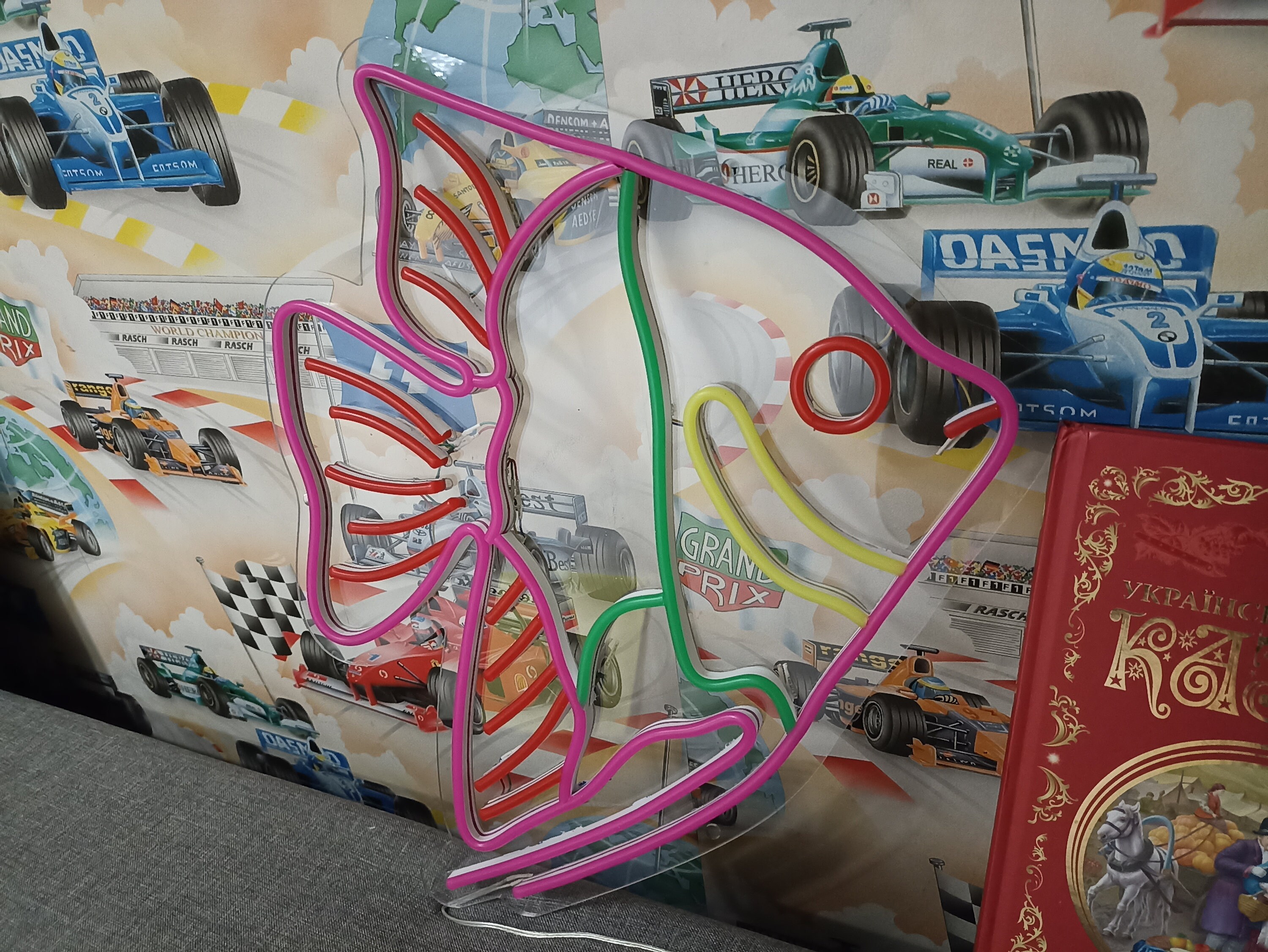 Neon Sign Tropical Fish, Tropical Fish LED Sign, Tropical Fish ...