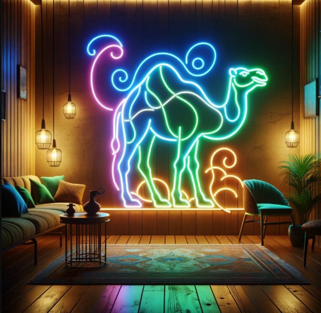 Camel Neon Sign, Camel Neon, Camel Neon Light, Neon Camel Logo - Etsy