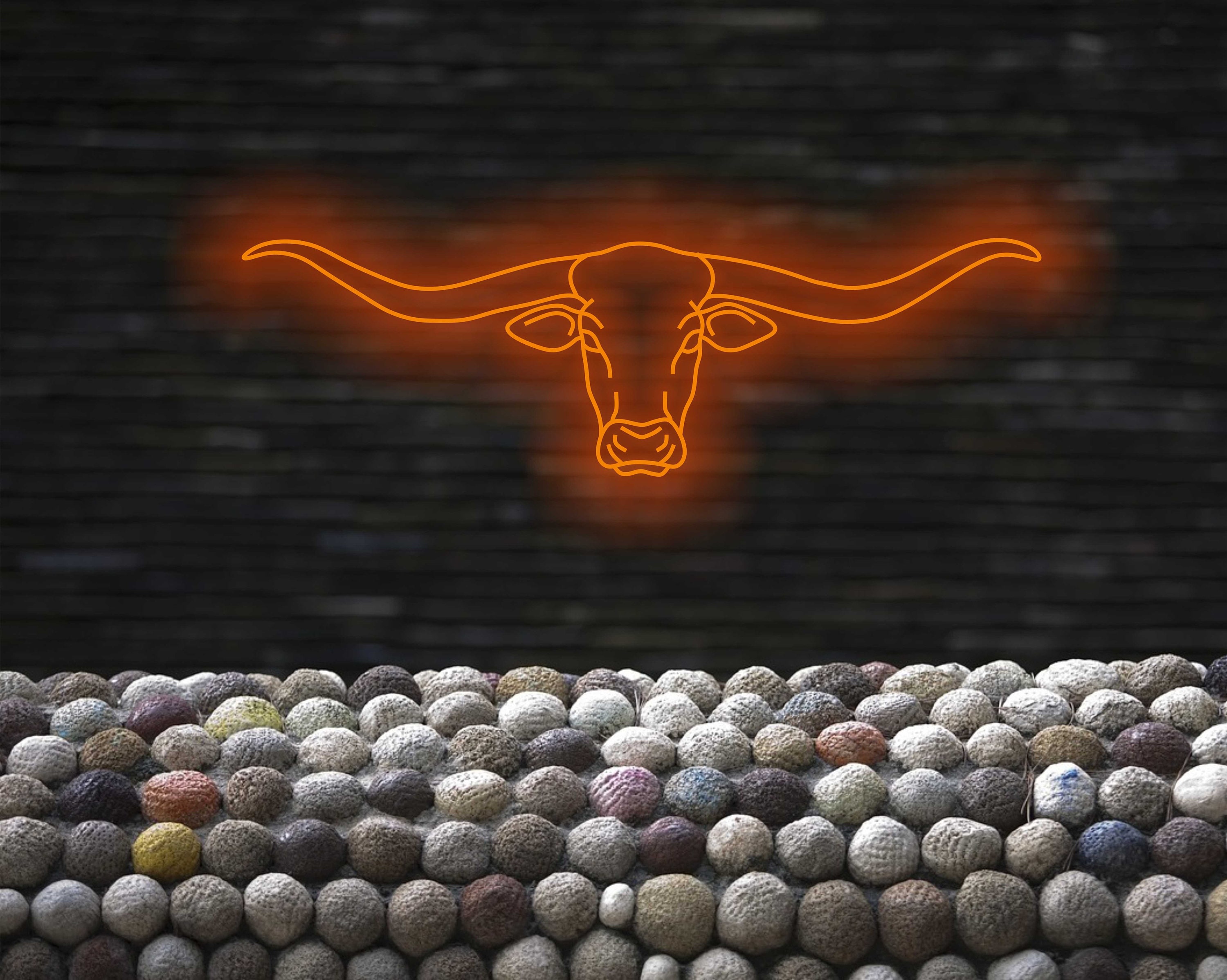 Bull Neo Headn Sign, Cowboy Neon Light, Rodeo Neon Sign, Western-themed ...