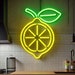 Lemon Neon Sign, Neon Lemon Half Sign, Neon Squeezed Lemon Sign, Lemon ...
