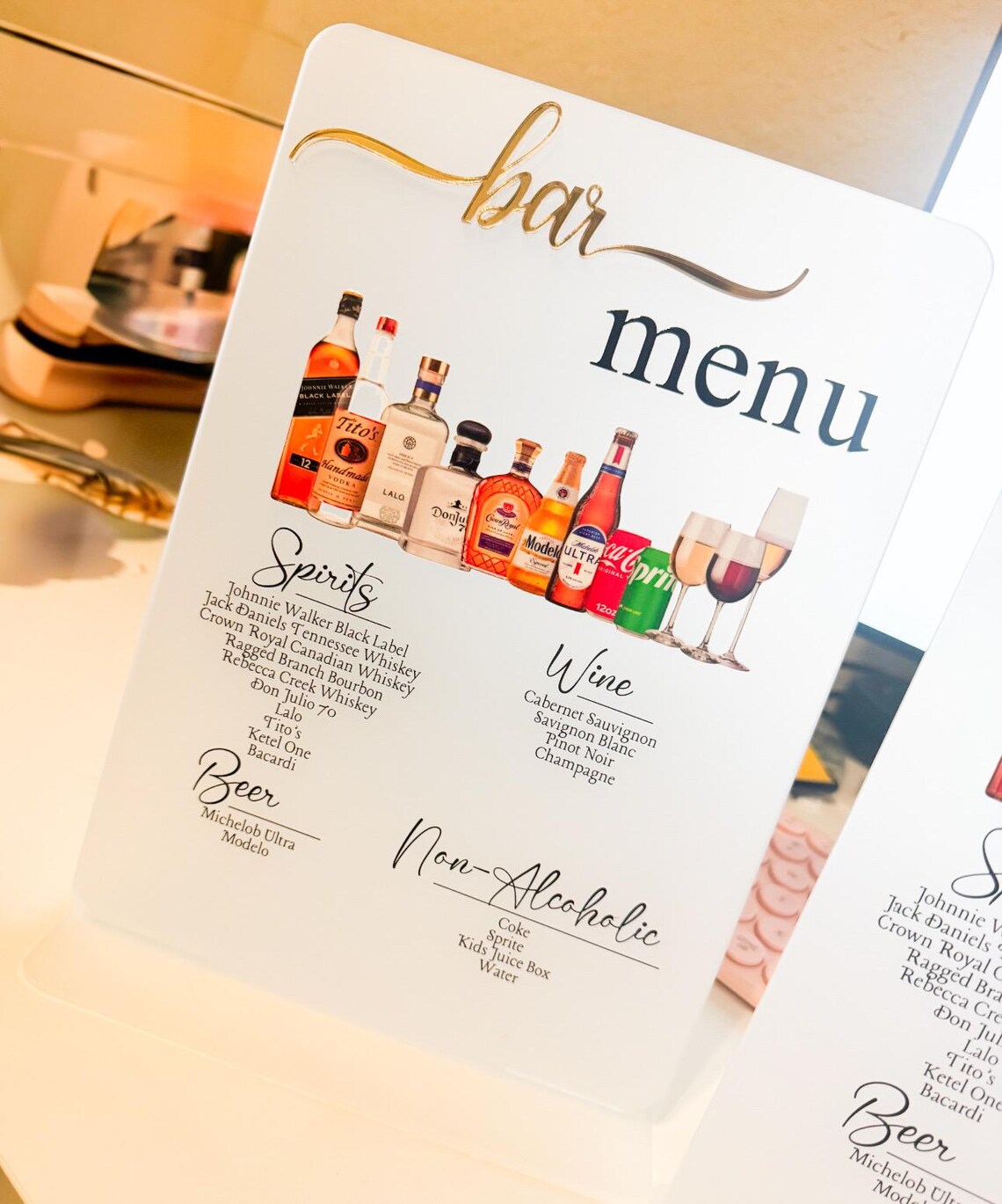 Drink Sign, Party Cocktails, Signature Drinks, Customized Menu - Etsy