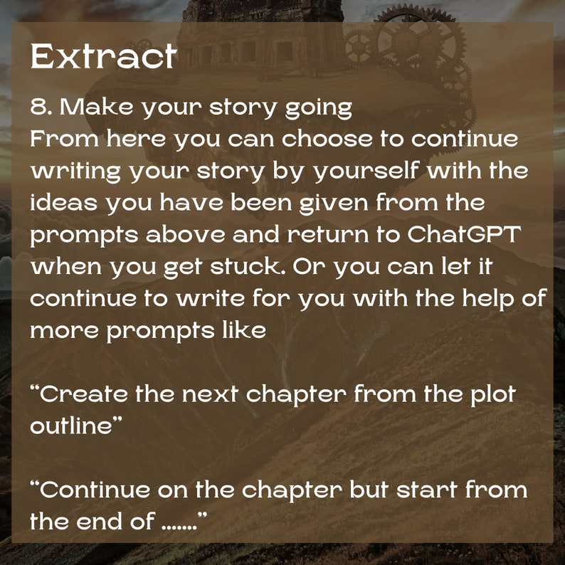 Chatgpt Fantasy Writing Prompts Fantasy Novel Cheat Sheet Write a Book ...