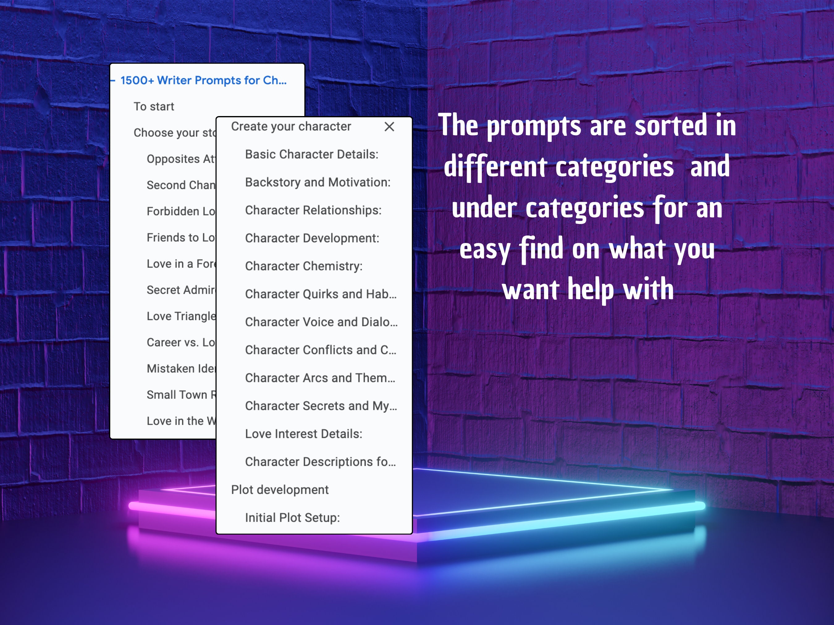 Chatgpt Prompts for Writer Bundle Chat GPT Fiction Writing Ideas for AI ...