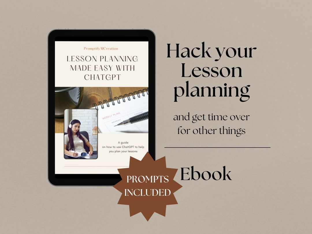 Lesson Planning for Teacher Chatgpt Prompts for Lesson Plans Ebook ...