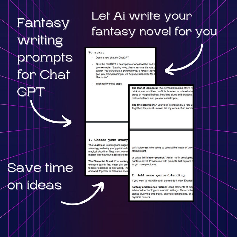 Chatgpt Prompts for Writers Chat GPT Fantasy Prompts AI 1100+ Chat GPT ...