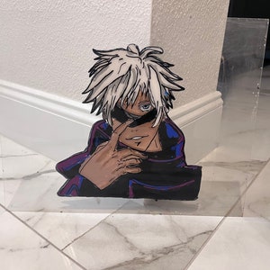 Anime Gojo Satoru Glass Acrylic Glass Painting - Etsy