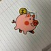 Piggy Payday Sticker for Planners Cute Piggy Payday Savings Sticker ...
