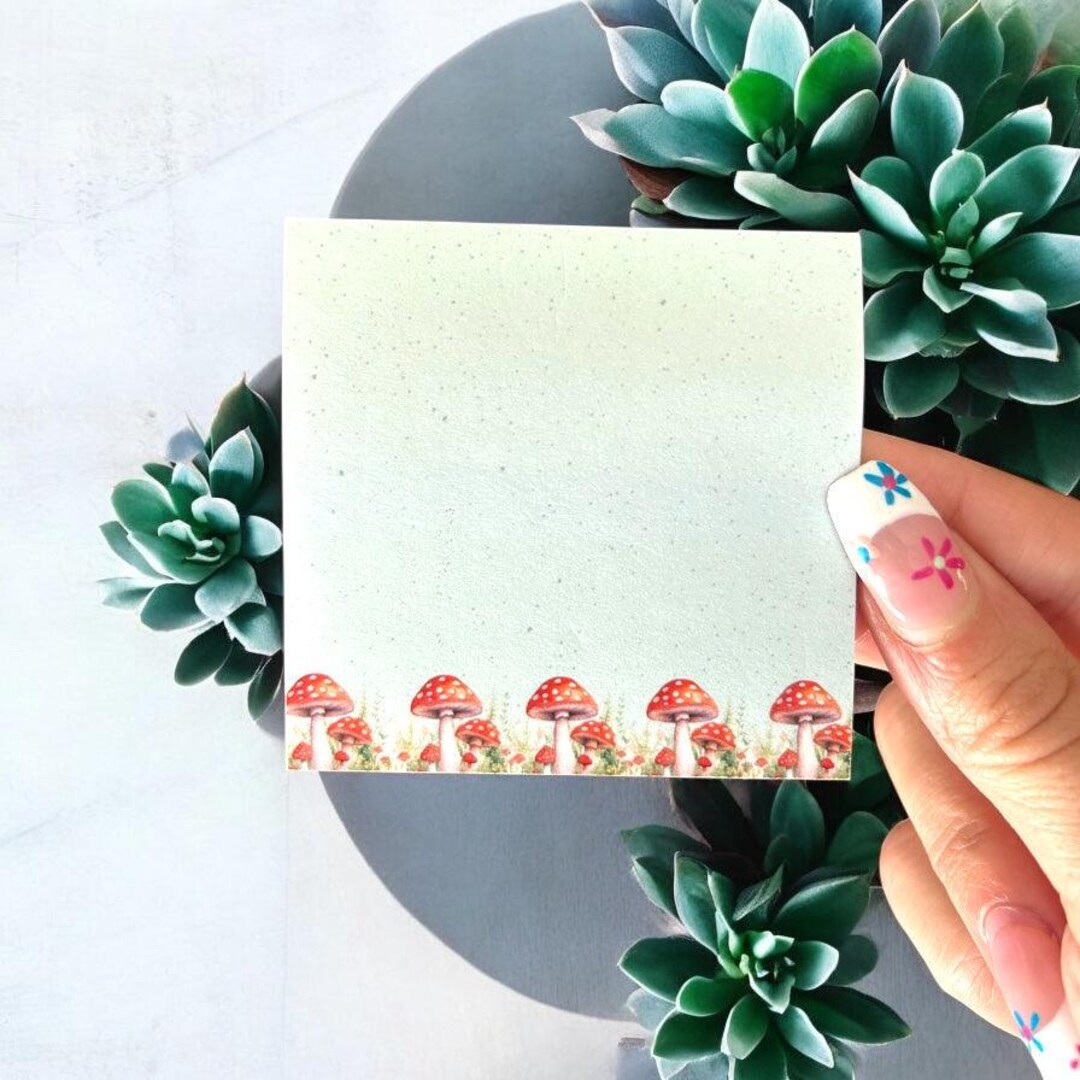 Woodland Mushroom Sticky Notes: Nature-inspired Journaling Notepads - Etsy