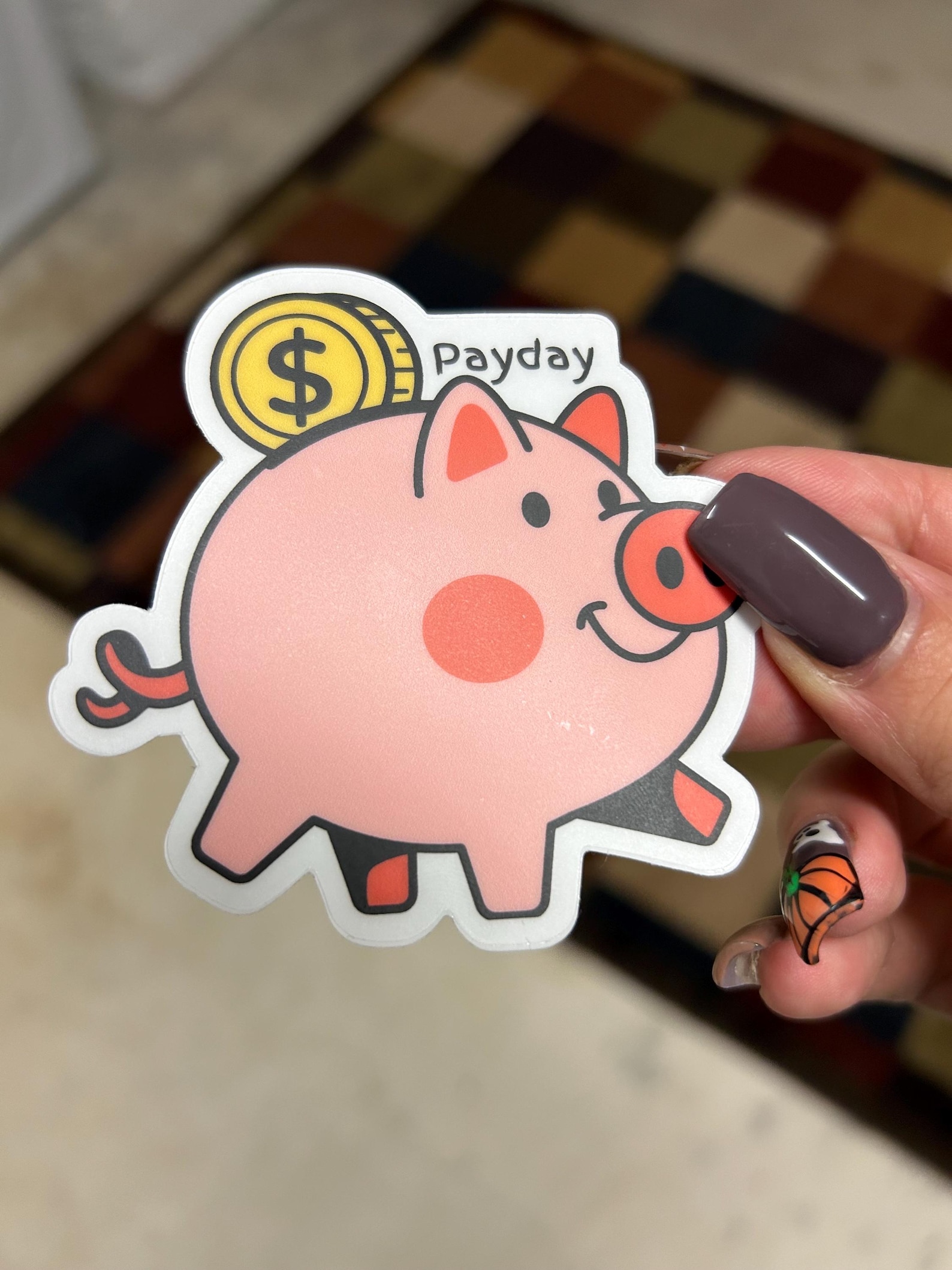 Piggy Payday Sticker for Planners Cute Piggy Payday Savings Sticker ...