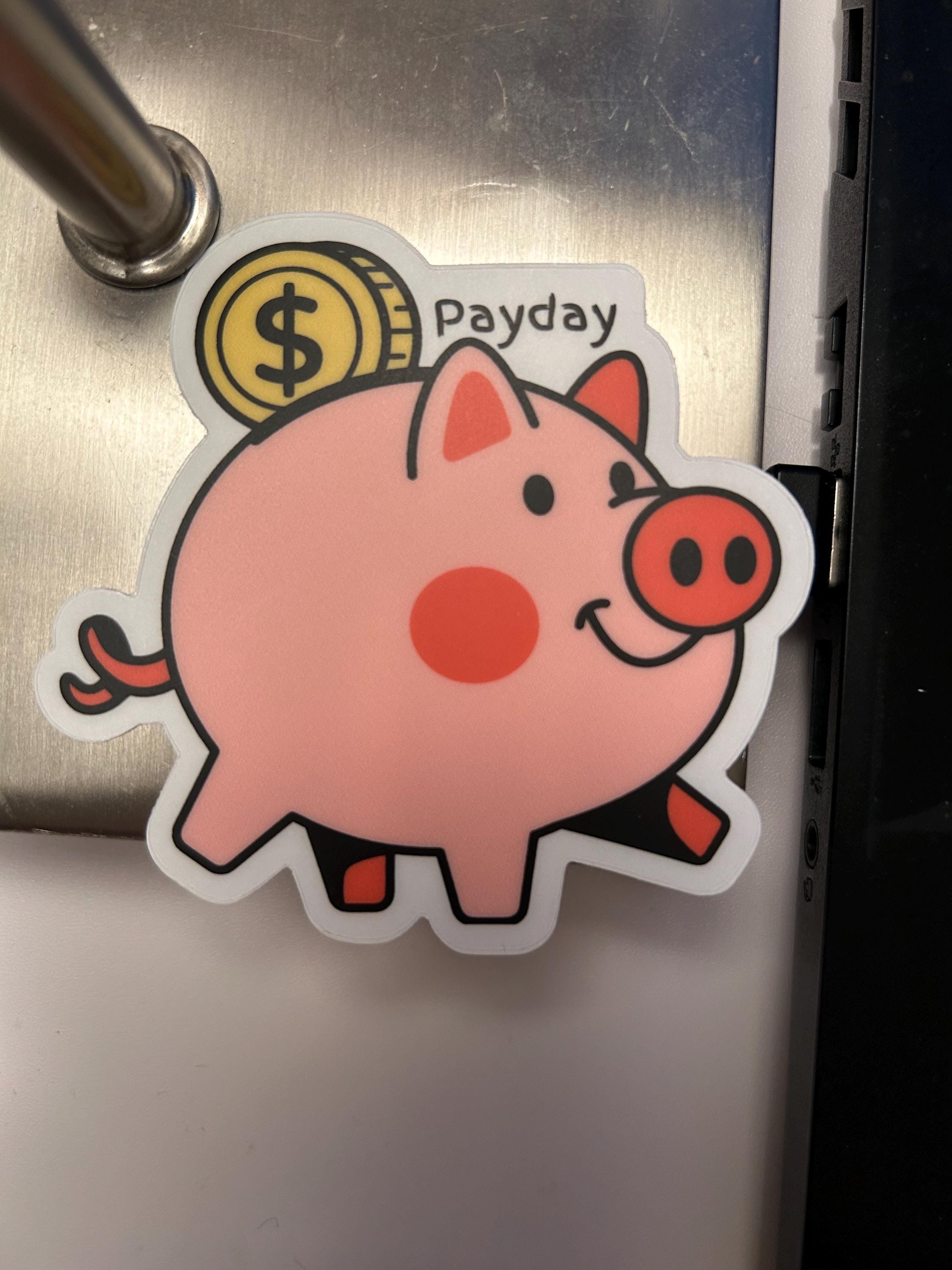 Piggy Payday Sticker for Planners Cute Piggy Payday Savings Sticker ...