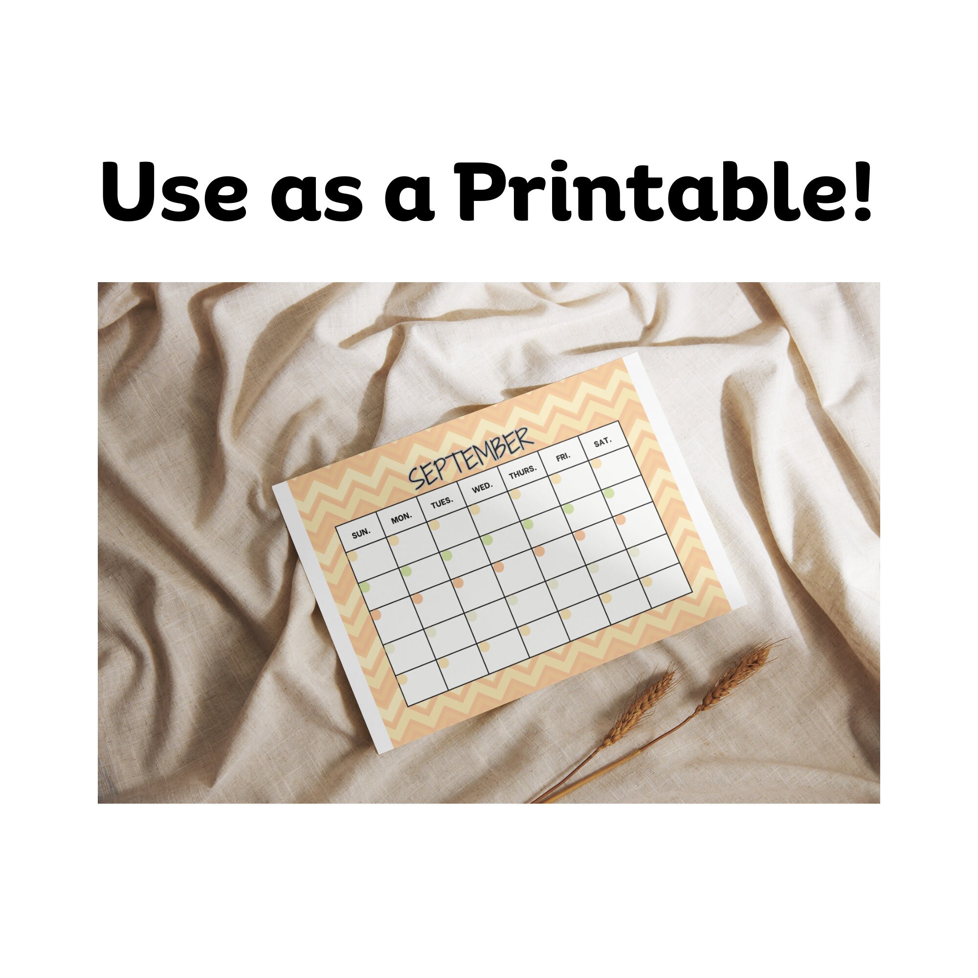 Fall Digital Calendar Custom Calendar Organizer Adaptable Date Planner ...