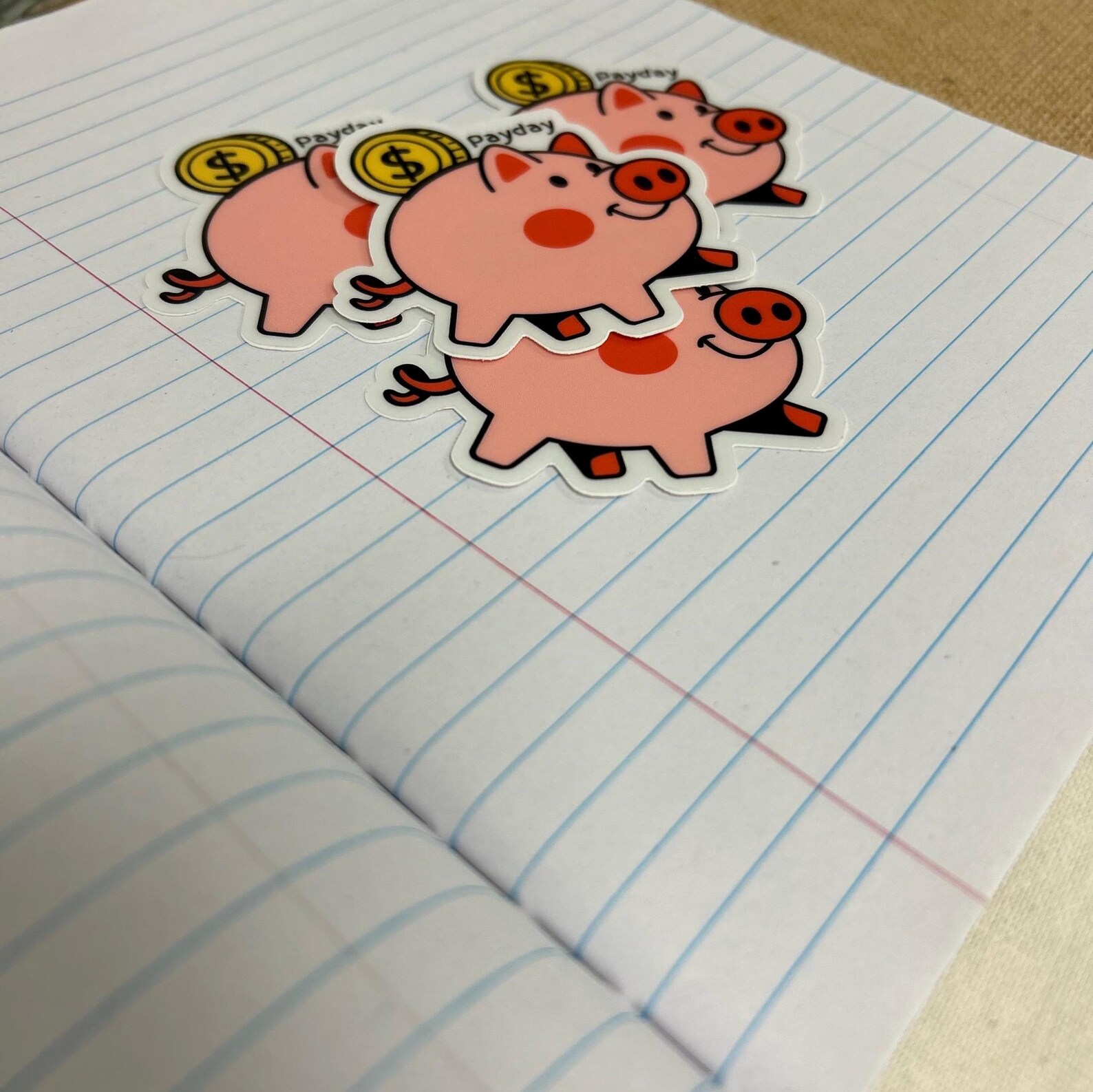 Piggy Payday Sticker for Planners Cute Piggy Payday Savings Sticker ...