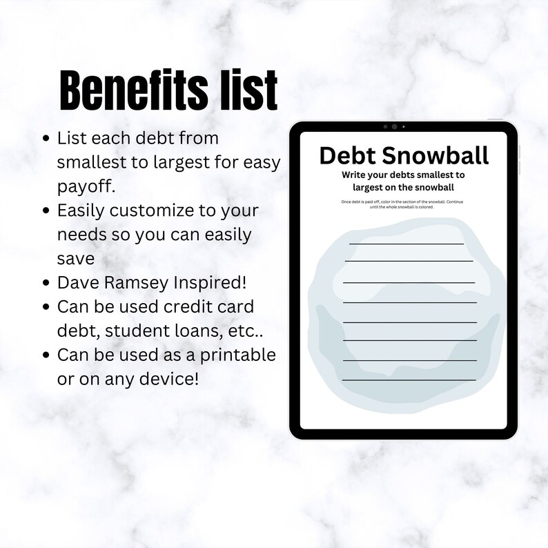 Debt Snowball Savings Challenge Debt Snowball Savings Challenge Tracker ...