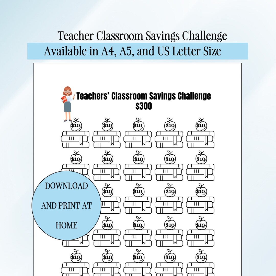 Classroom Savings Challenge Classroom Expenses School Budget Teacher ...