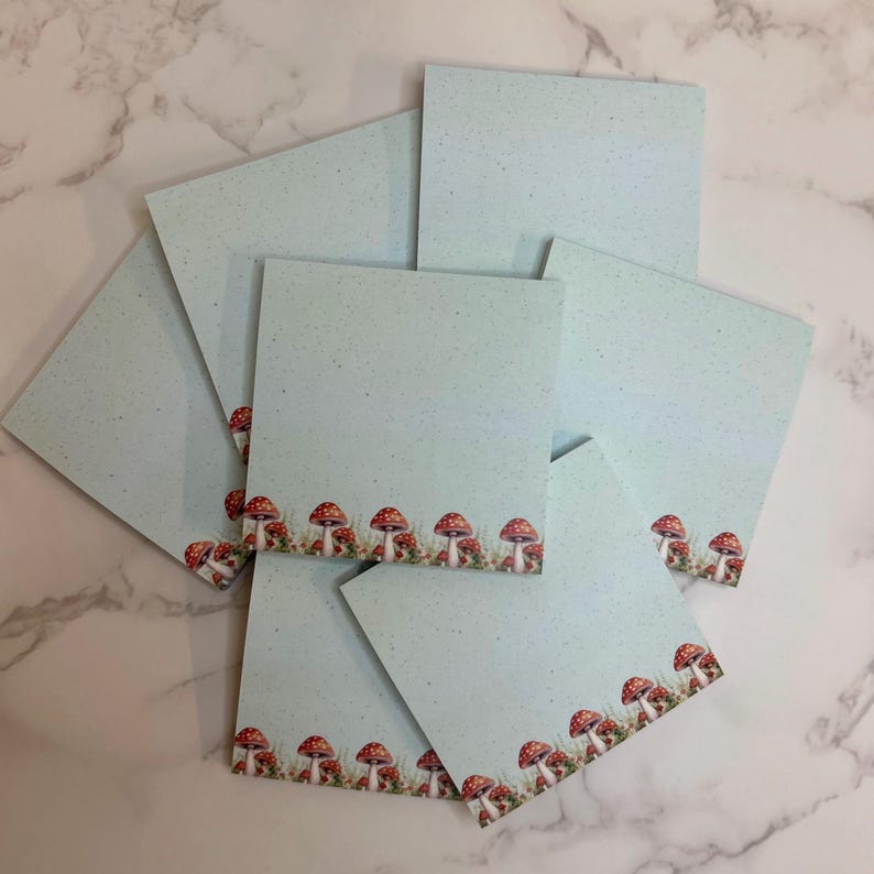 Woodland Mushroom Sticky Notes: Nature-inspired Journaling Notepads - Etsy