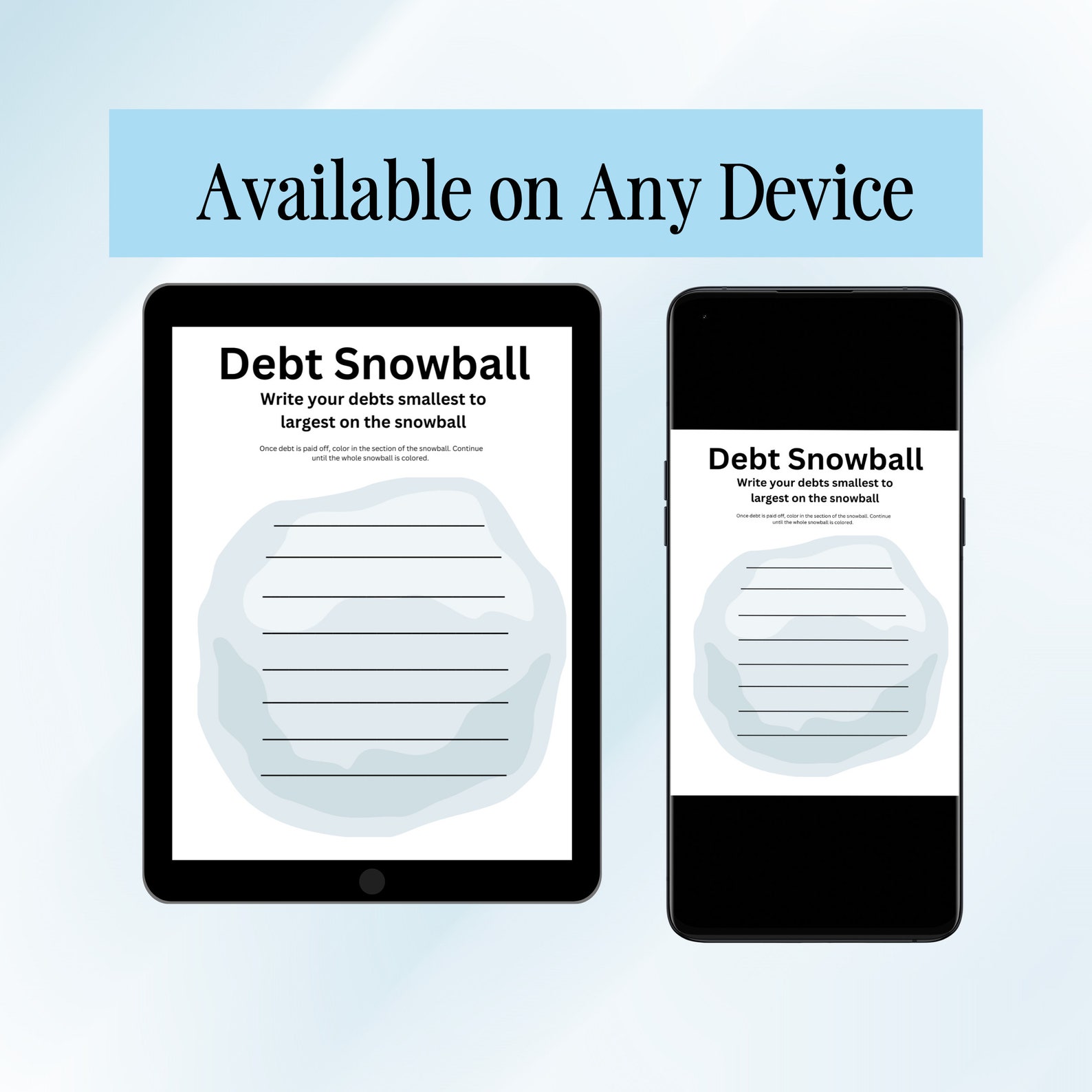 Debt Snowball Savings Challenge Debt Snowball Savings Challenge Tracker ...