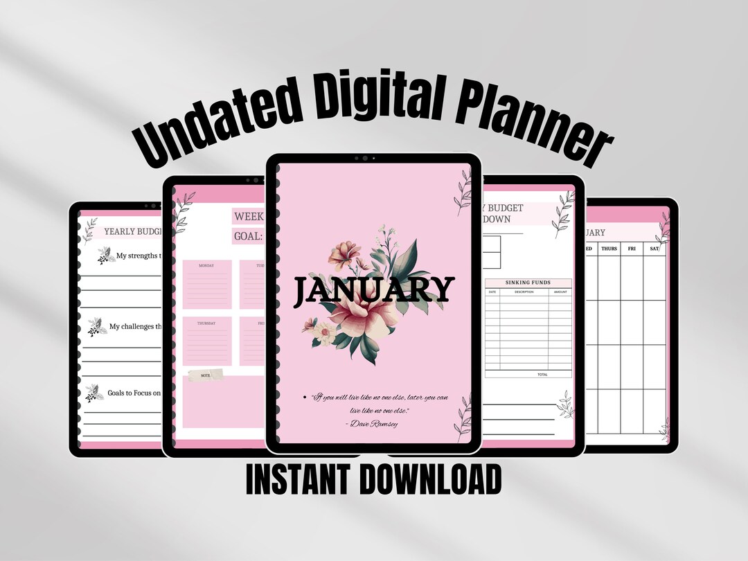 Digital Planner Printable Planner Interactive Planner PDF Planner Daily ...