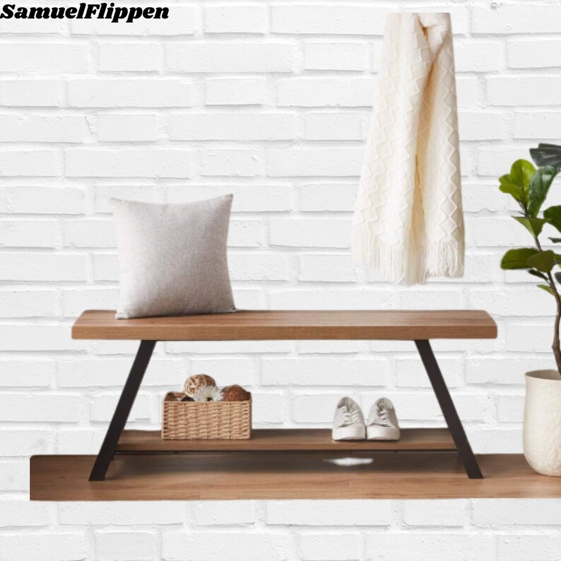 Industrial Shoe Bench Farmhouse Indoor Shoe Benches Seat - Etsy