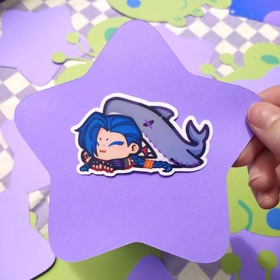 Jinx ARCANE Shark Sticker - Etsy