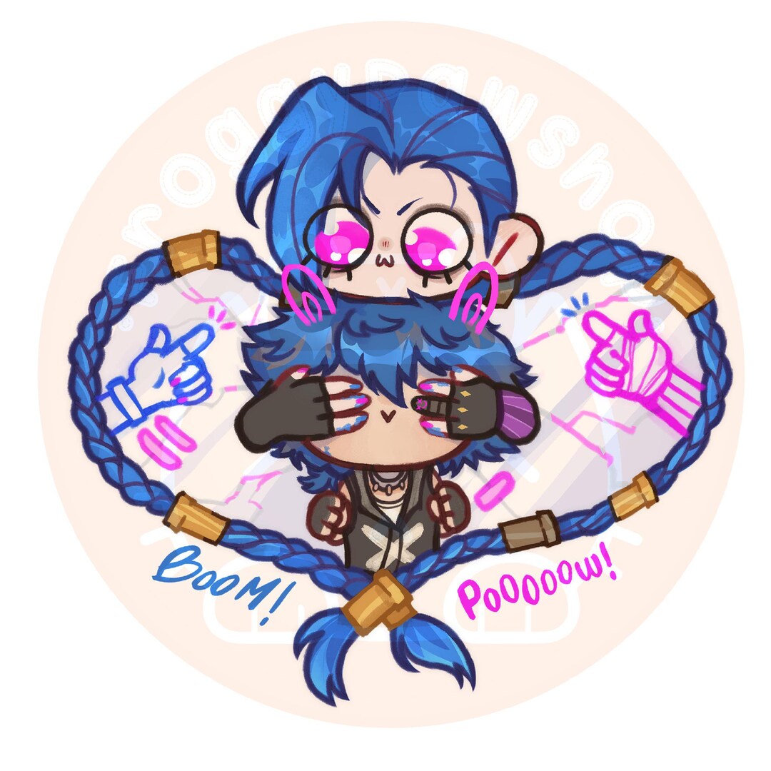 Isha Jinx ARCANE Sticker - Etsy Australia