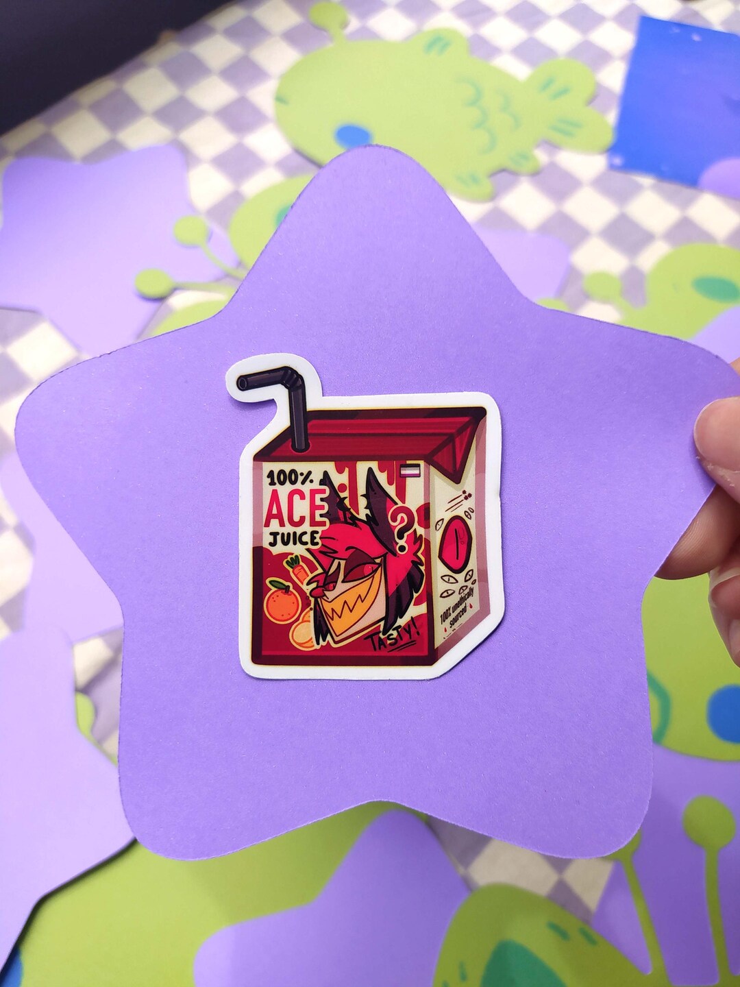 Alastor Hazbin Hotel ACE Juice Meme Sticker - Etsy