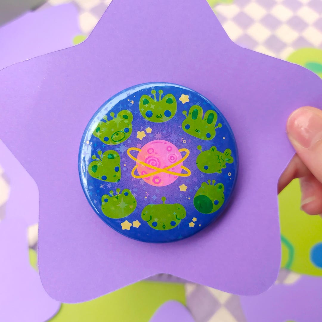 Alien Friends Kitty Animals Glorp Meme BADGES 58mm - Etsy