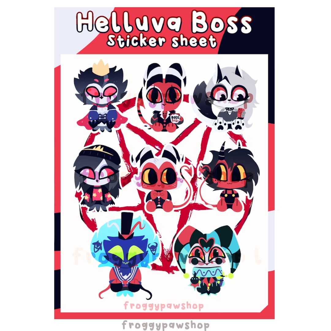 Helluva Boss Characters Sticker Sheet - Etsy