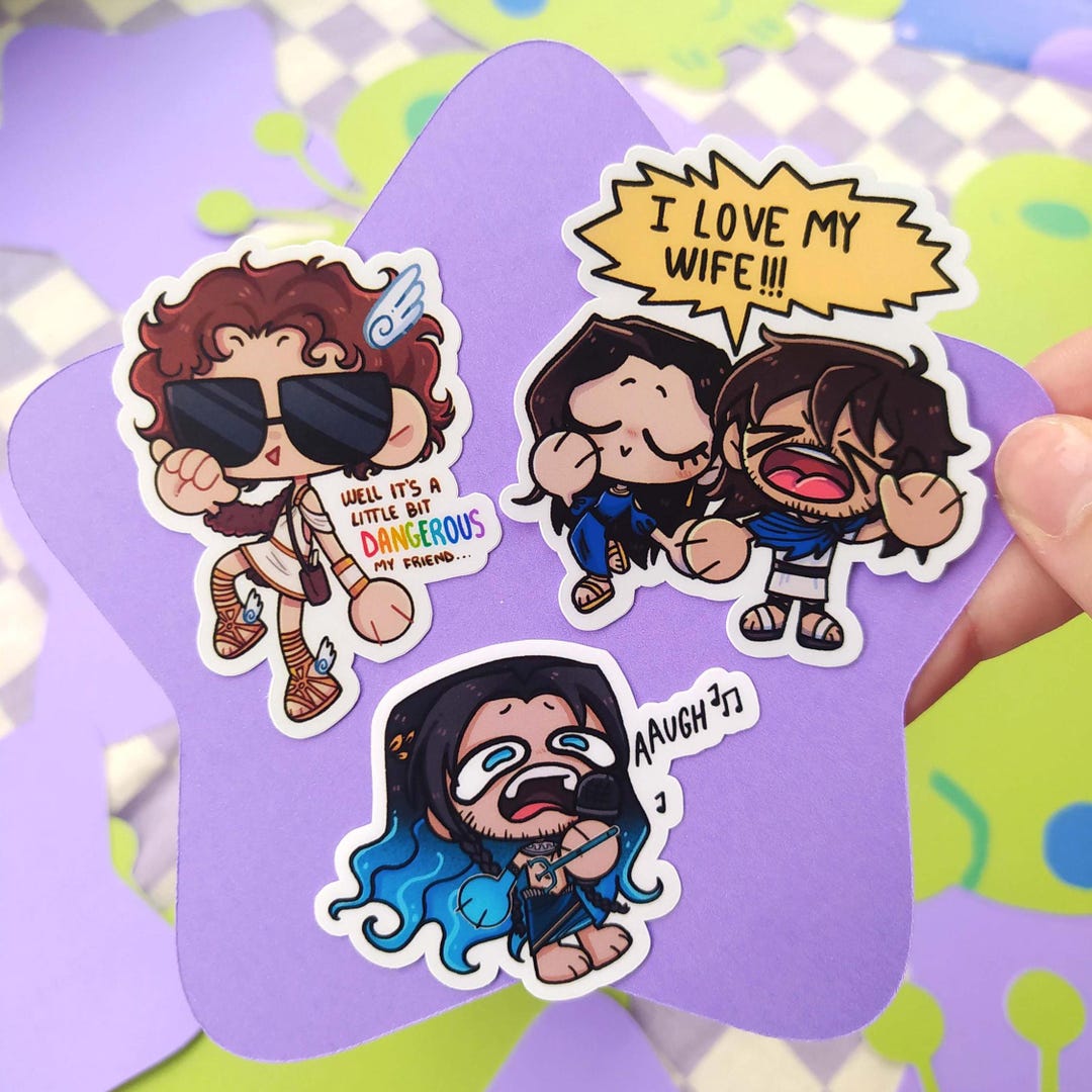 Epic the Musical Meme Stickers Odysseus - Poseidon - Hermes - Etsy UK