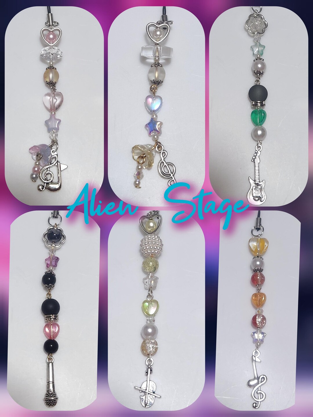 Alien Stage Phone Charms - Mizi, Sua, Til, Ivan, Luka, Hyuna - Etsy