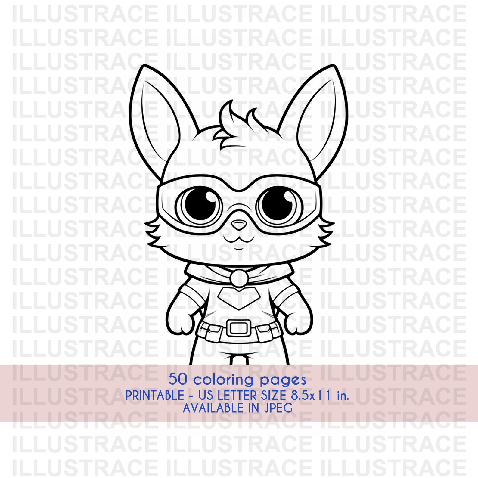 50 Bunny Coloring Pages, Bunnies Coloring Book, Coloring Sheet, Kids ...