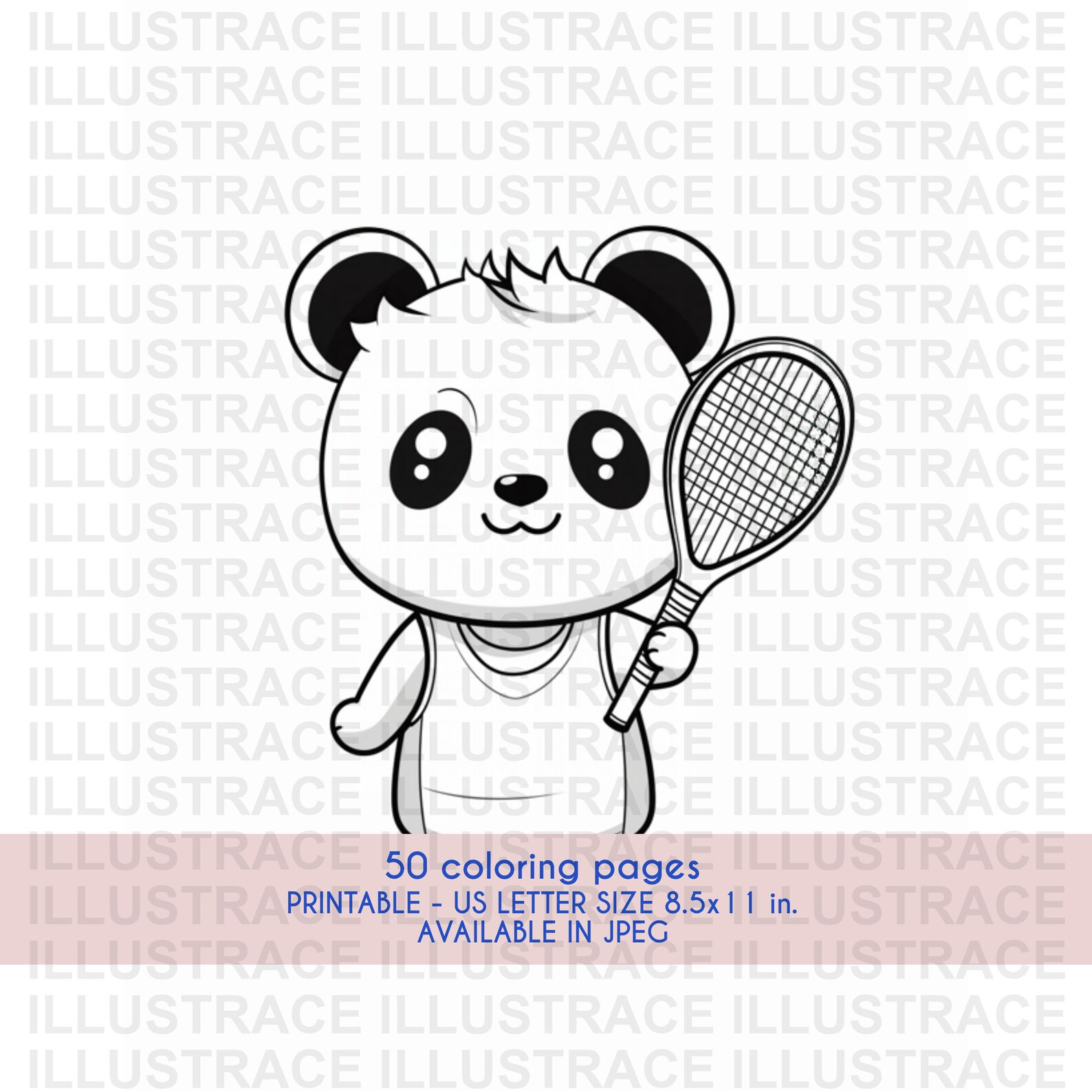 50 Panda Coloring Pages, Pandas Coloring Book, Coloring Sheet, Panda ...