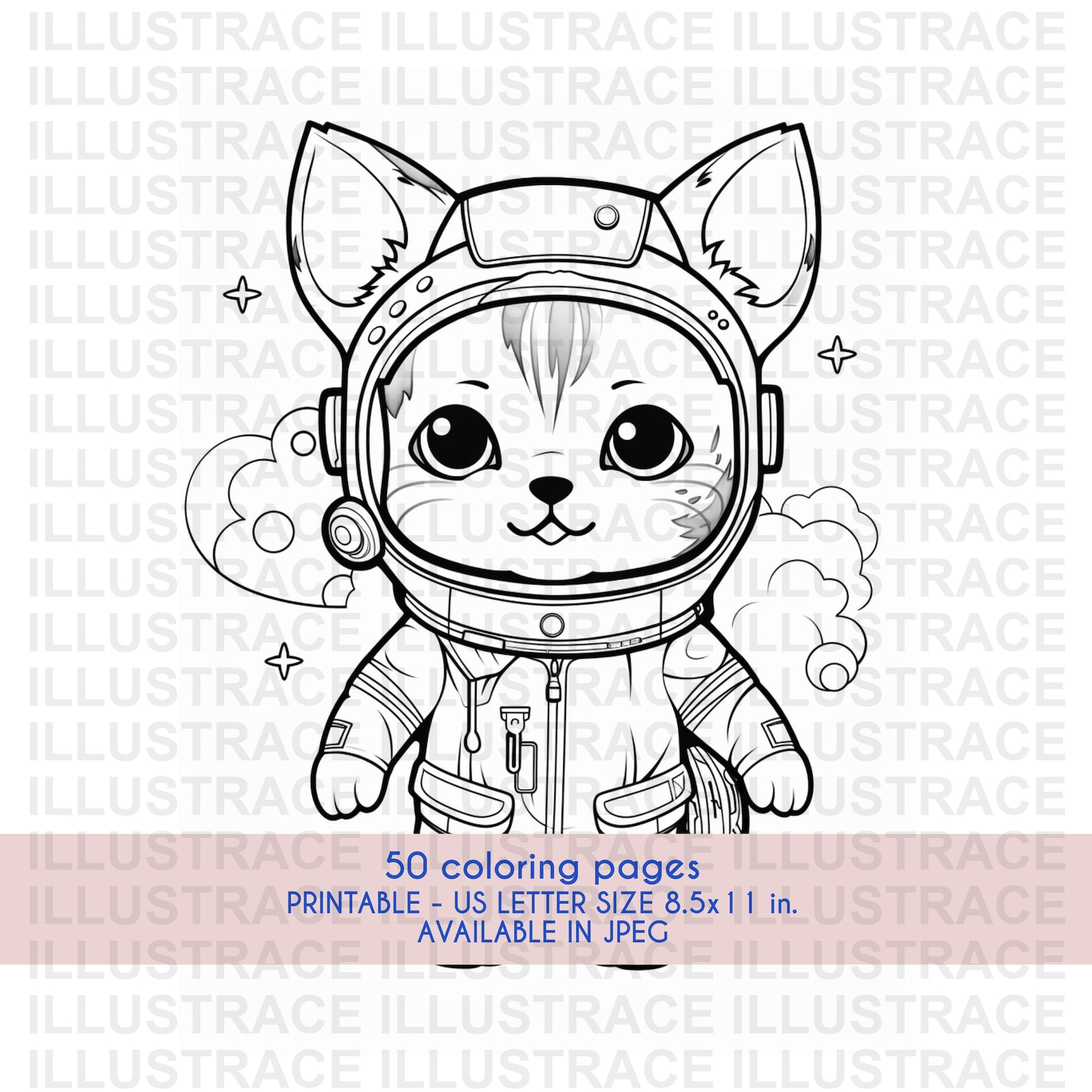 50 Kittens Coloring Pages, Cats Coloring Book, Coloring Sheet, Cats ...