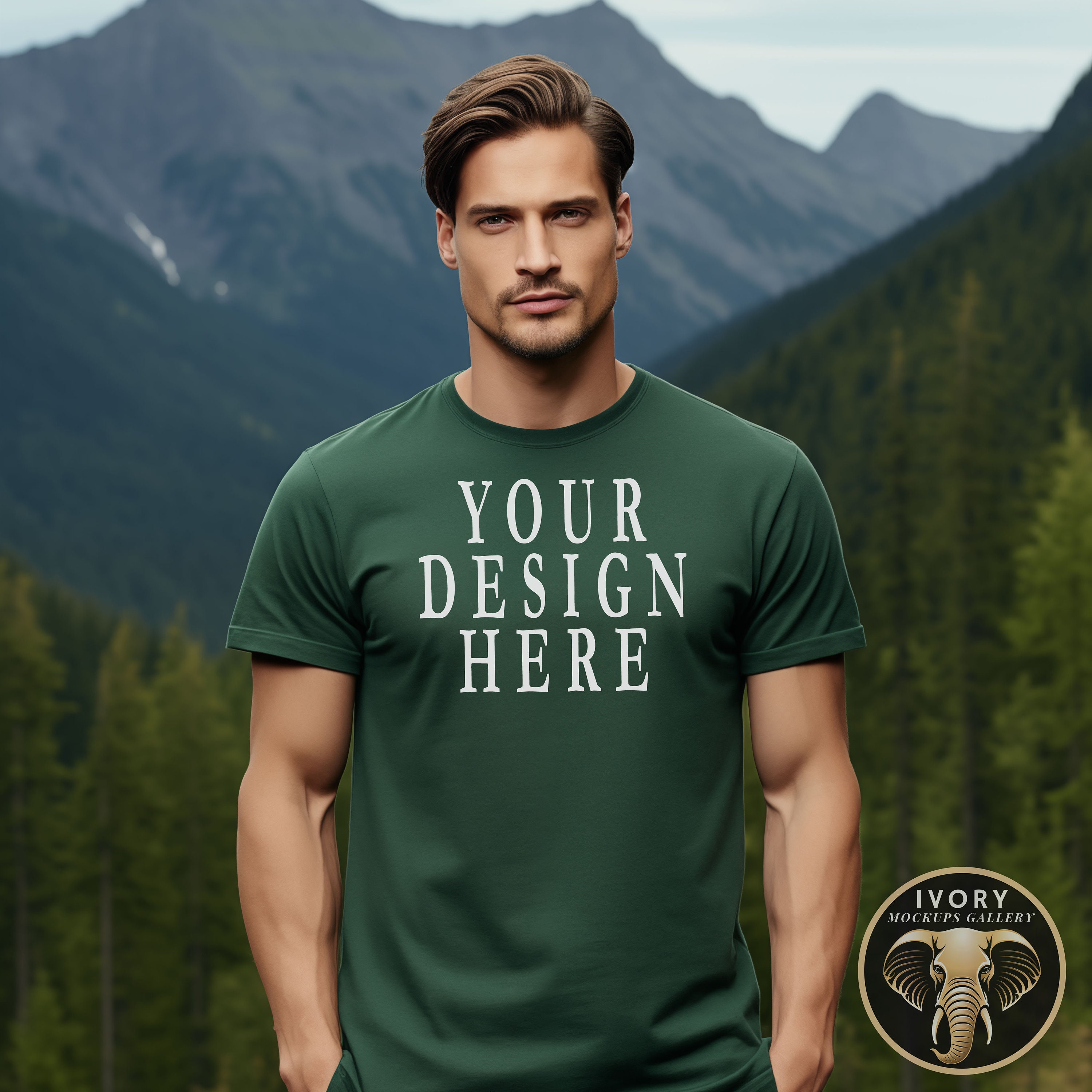 Gildan 5000 Forest Green Mockup Forest Green Shirt Mockup - Etsy