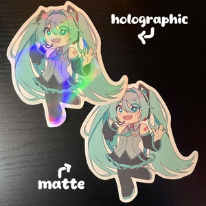 Hatsune Miku Vinyl Sticker - Etsy