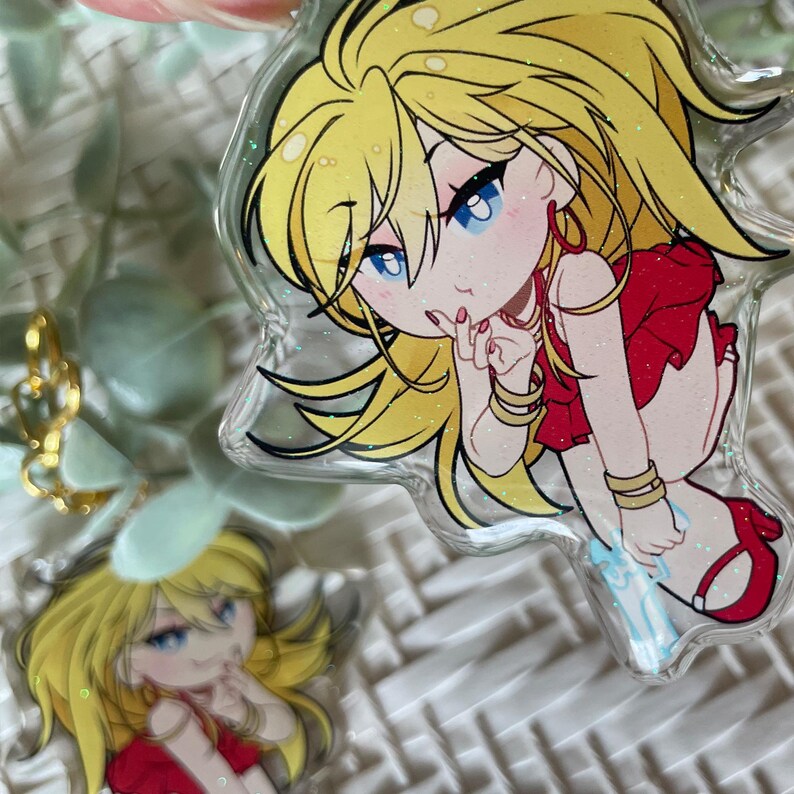 Panty & Stocking Glitter Epoxy Keychains - Etsy