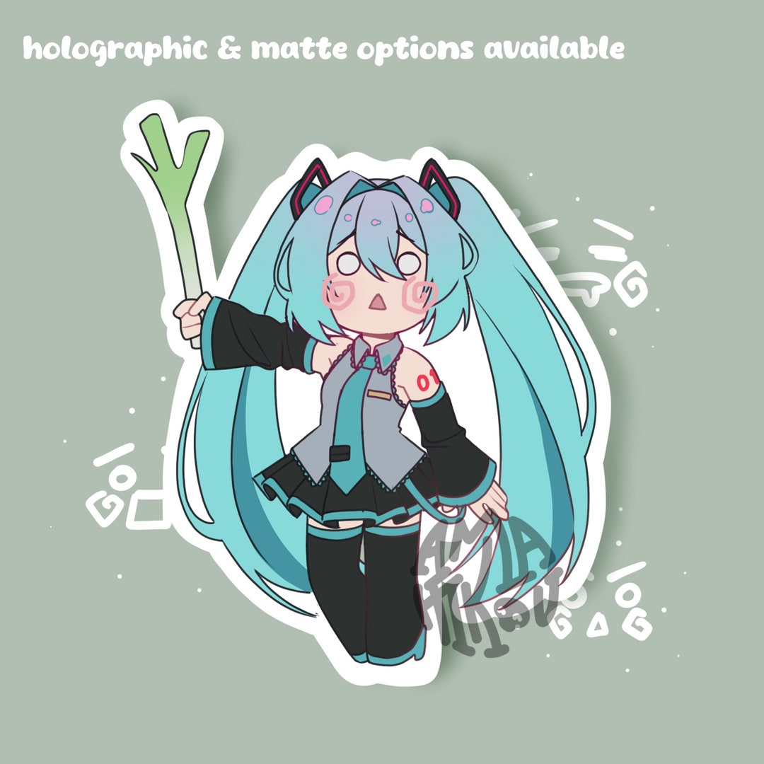 Hachune Miku Vinyl Sticker - Etsy